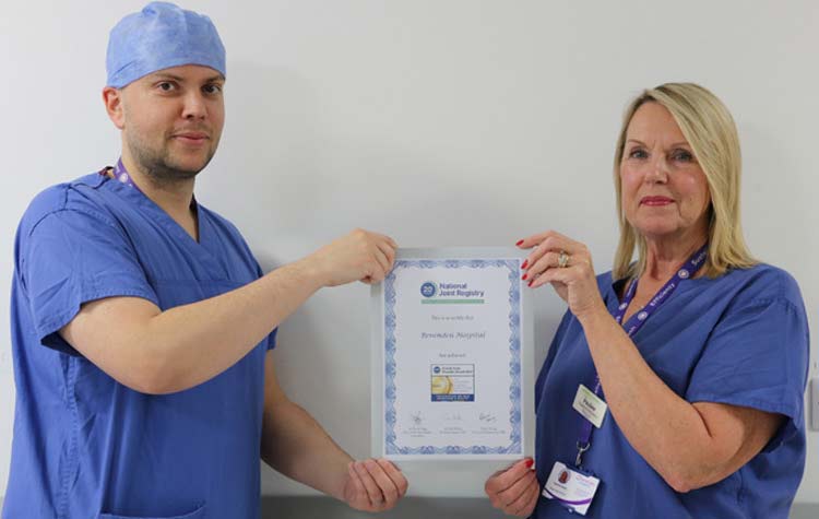 Benenden Hospital wins a third NJR Award for Patient Safety